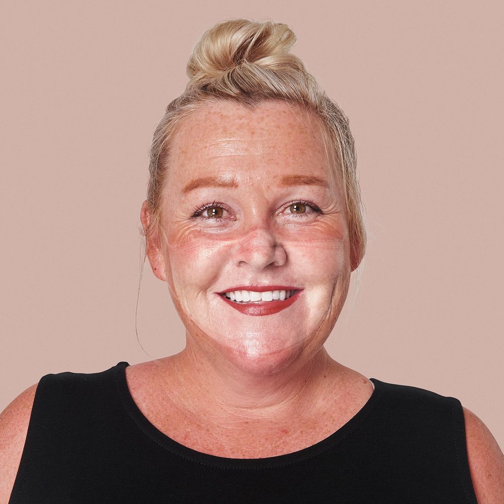 Senior mask tan line woman | Free Photo - rawpixel