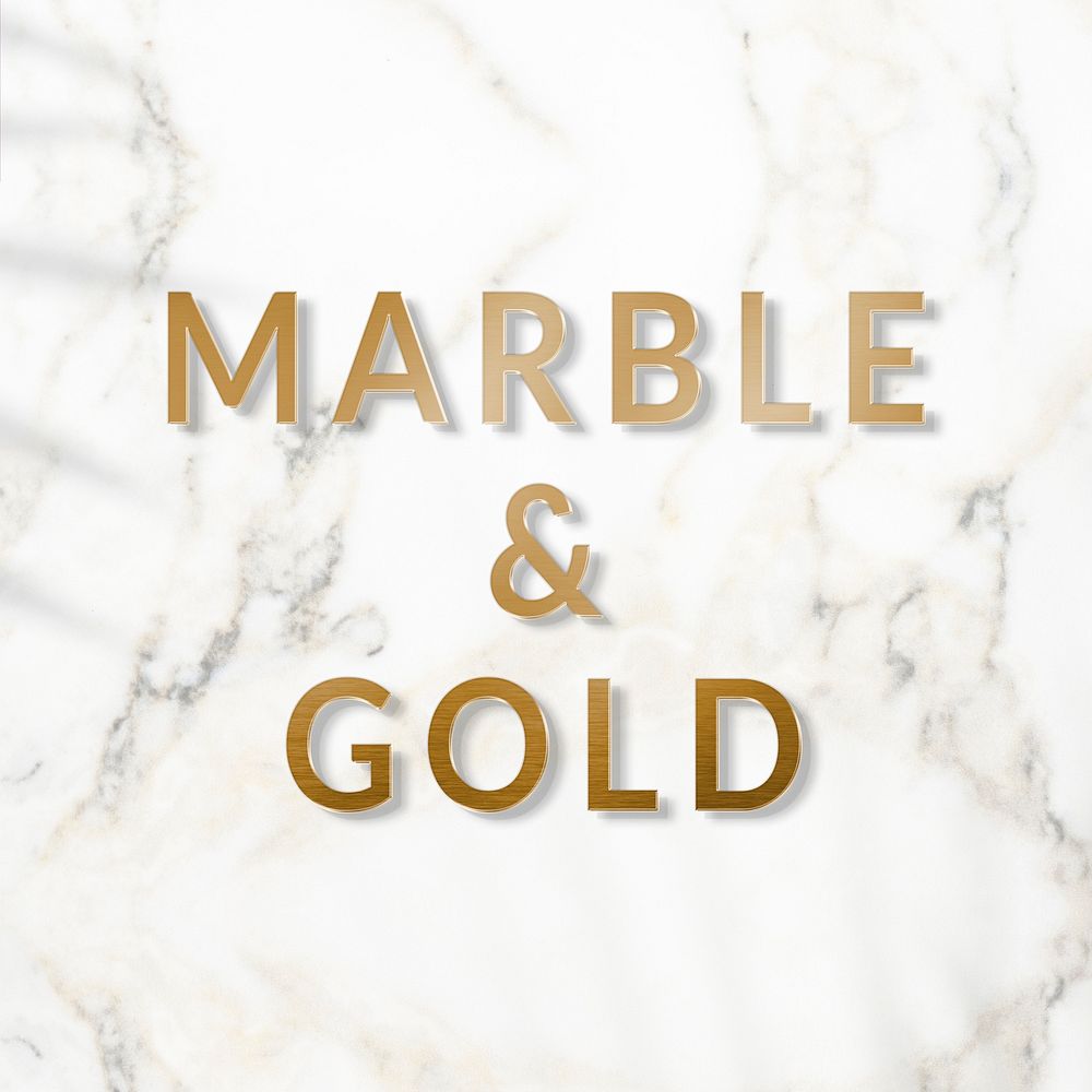 Marble text luxury metallic gold | Premium Photo - rawpixel