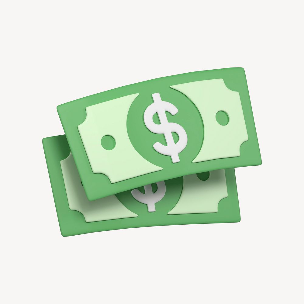 Money icon, 3D rendering illustration | Free Icons Illustration - rawpixel