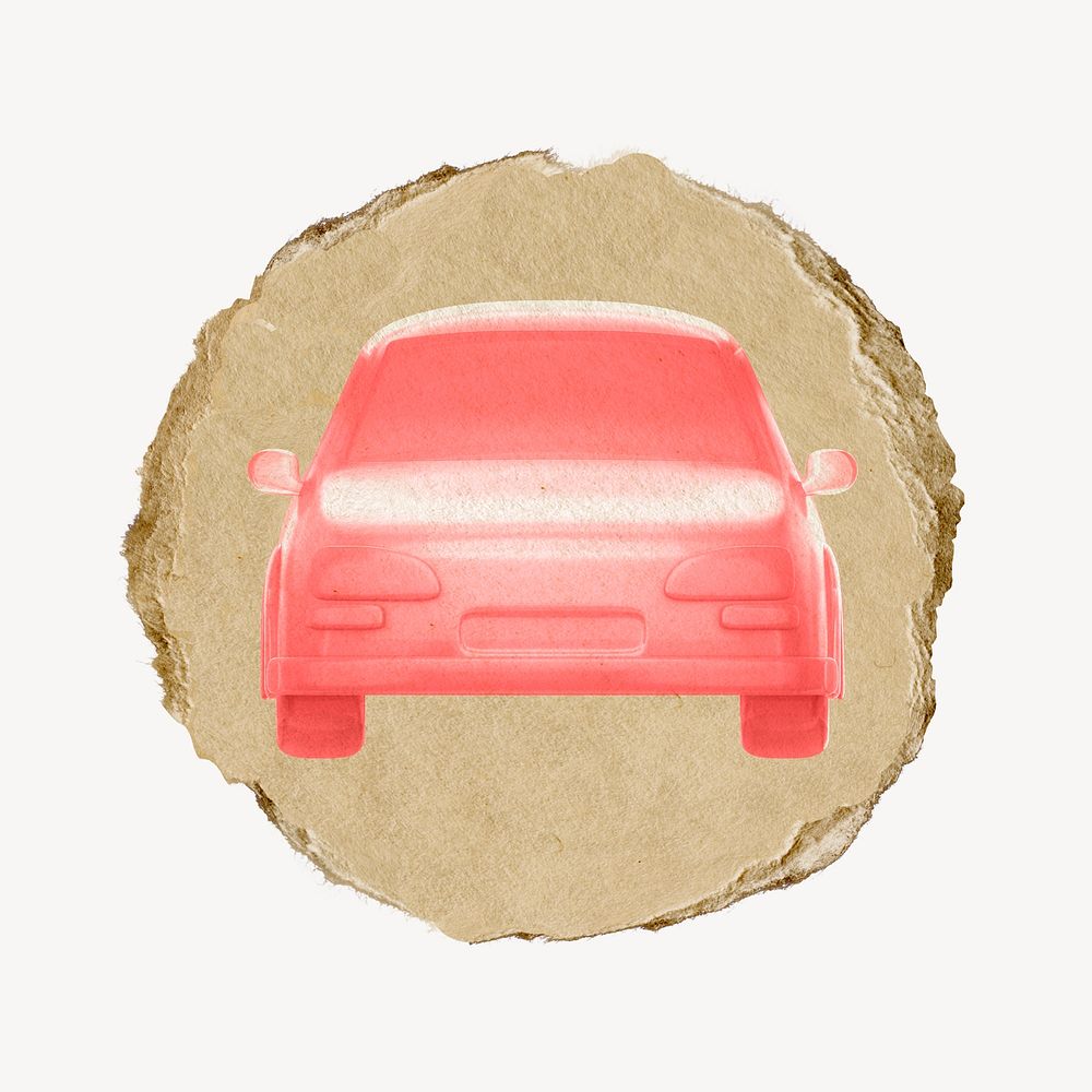 Car, vehicle, 3D ripped paper | Premium PSD - rawpixel