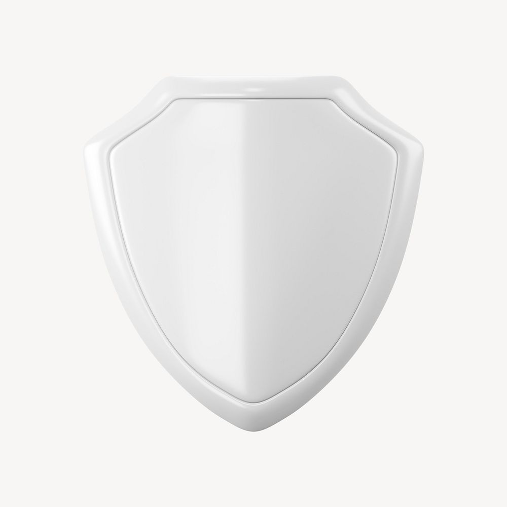 Shield icon, 3D minimal illustration | Premium Icons Illustration ...
