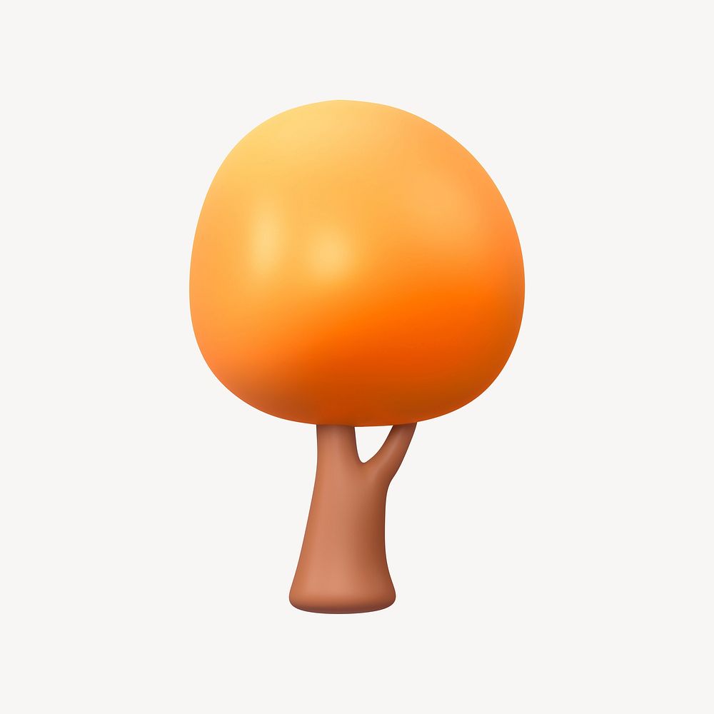 Tree icon, 3D gradient design | Free Photo Illustration - rawpixel