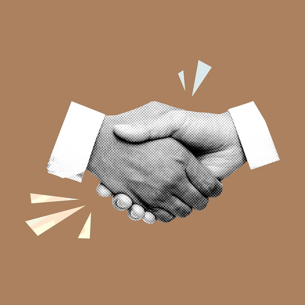 Handshake collage element, business design | Premium Photo - rawpixel