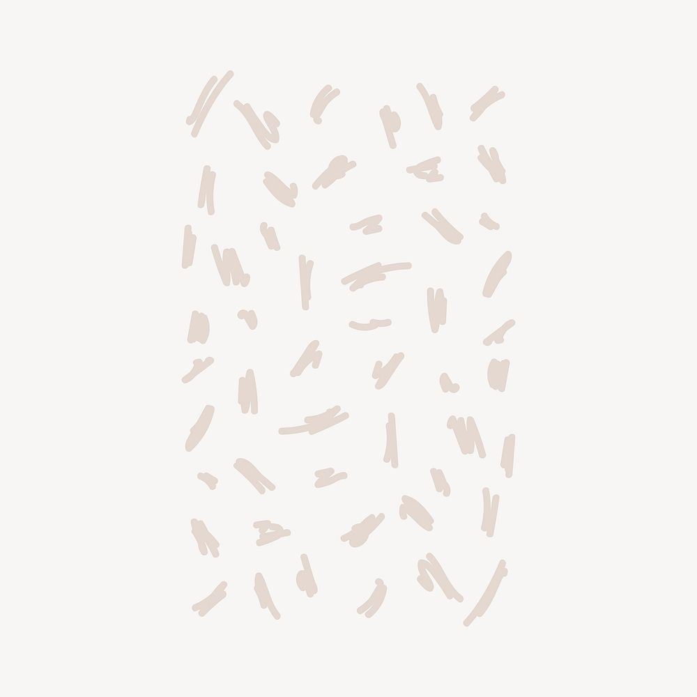 Scrawl line doodle sticker, beige | Premium Vector - rawpixel