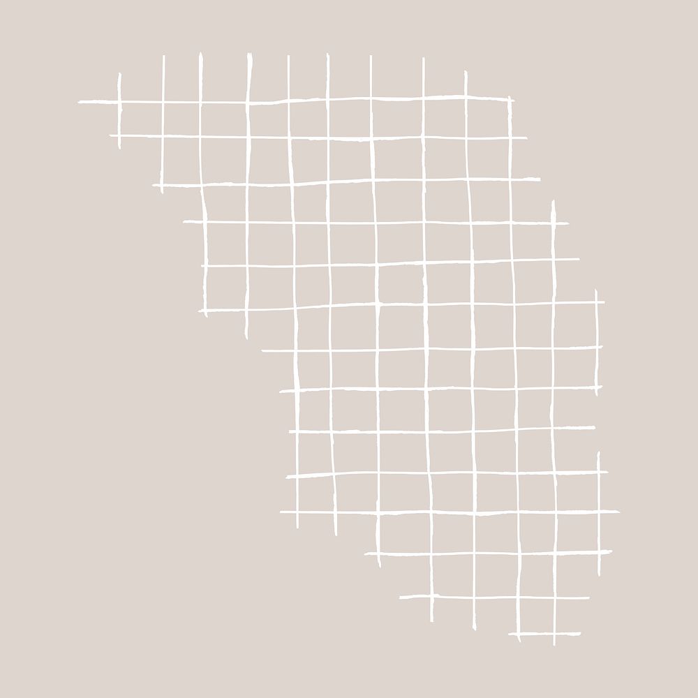 Aesthetic grid pattern, white doodle | Premium Vector - rawpixel