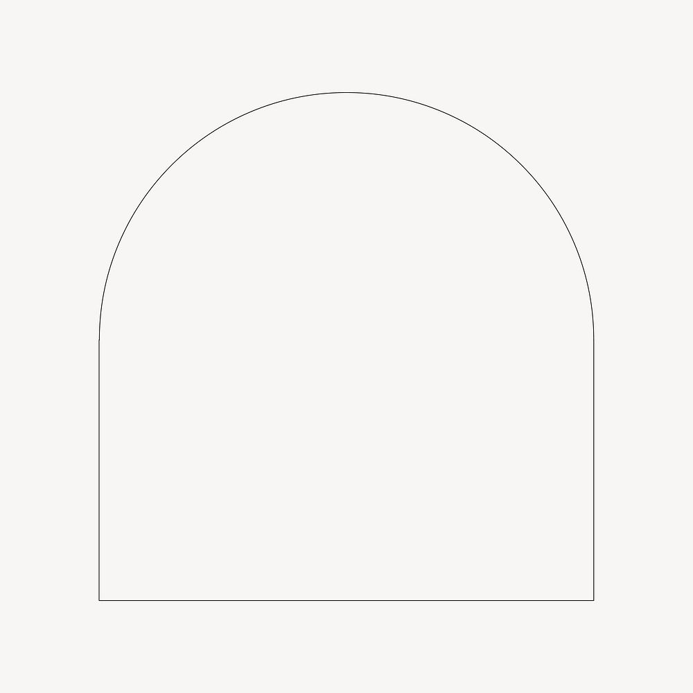 Minimal arch frame, line art | Premium Photo - rawpixel