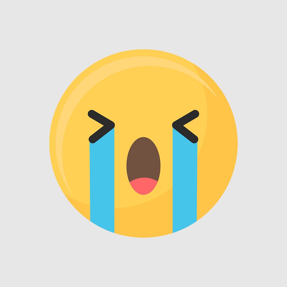 Crying face emoticon symbol vector | Premium PSD - rawpixel