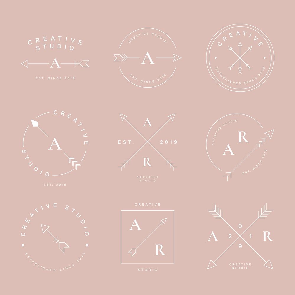 Branding arrow badge design collection | Premium Vector - rawpixel