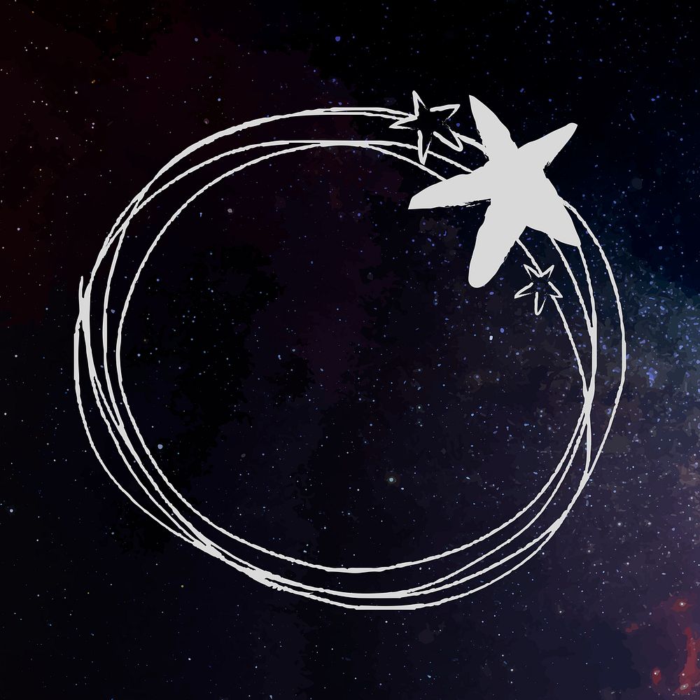 Star decorated minimal line art | Premium PSD - rawpixel