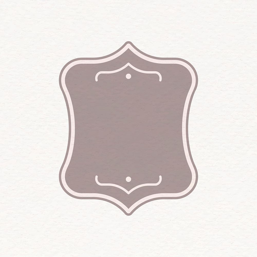 Gray vintage label design vector | Premium Vector - rawpixel