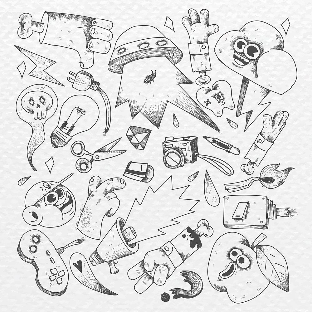 Black creative idea set vector | Premium Vector - rawpixel