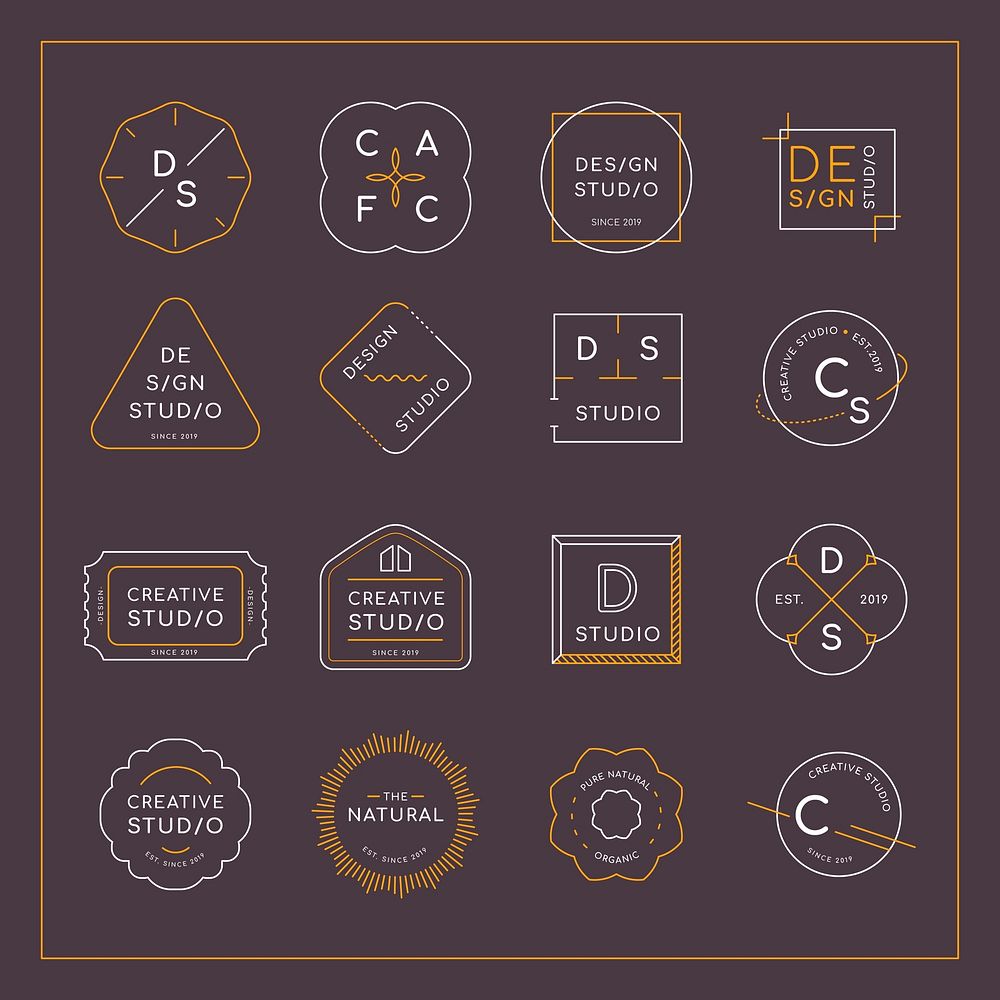 Minimal logo badge design vector | Premium Vector - rawpixel