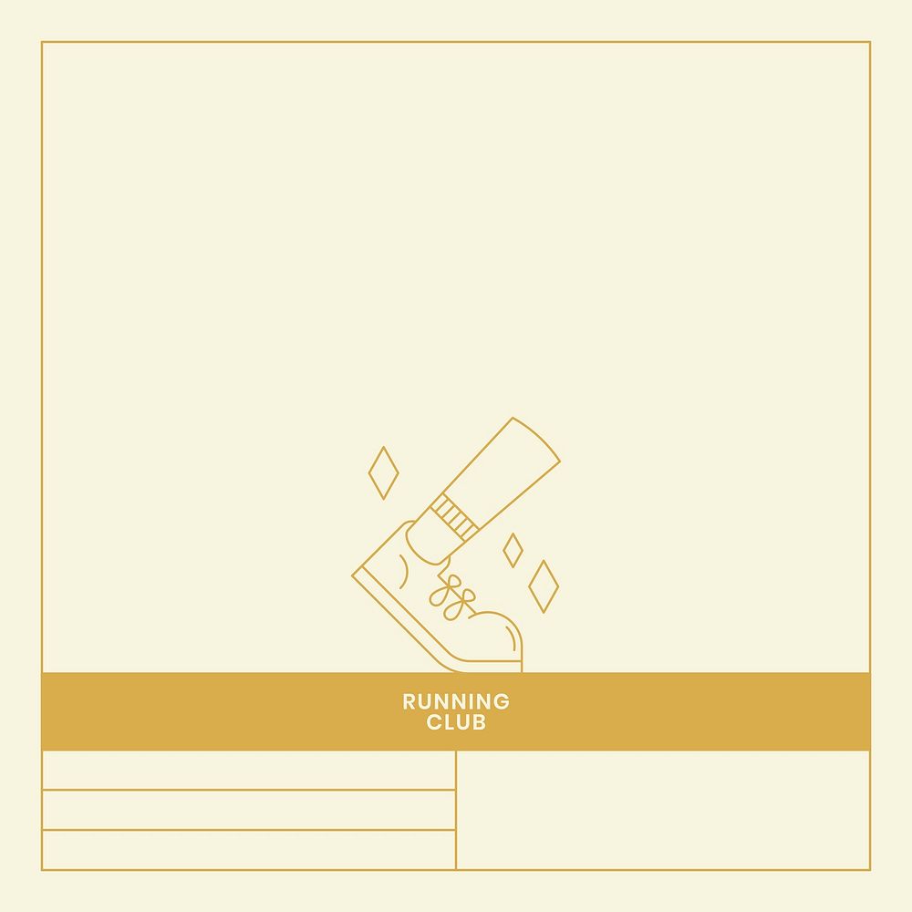 Blank yellow fitness note template | Free Vector - rawpixel