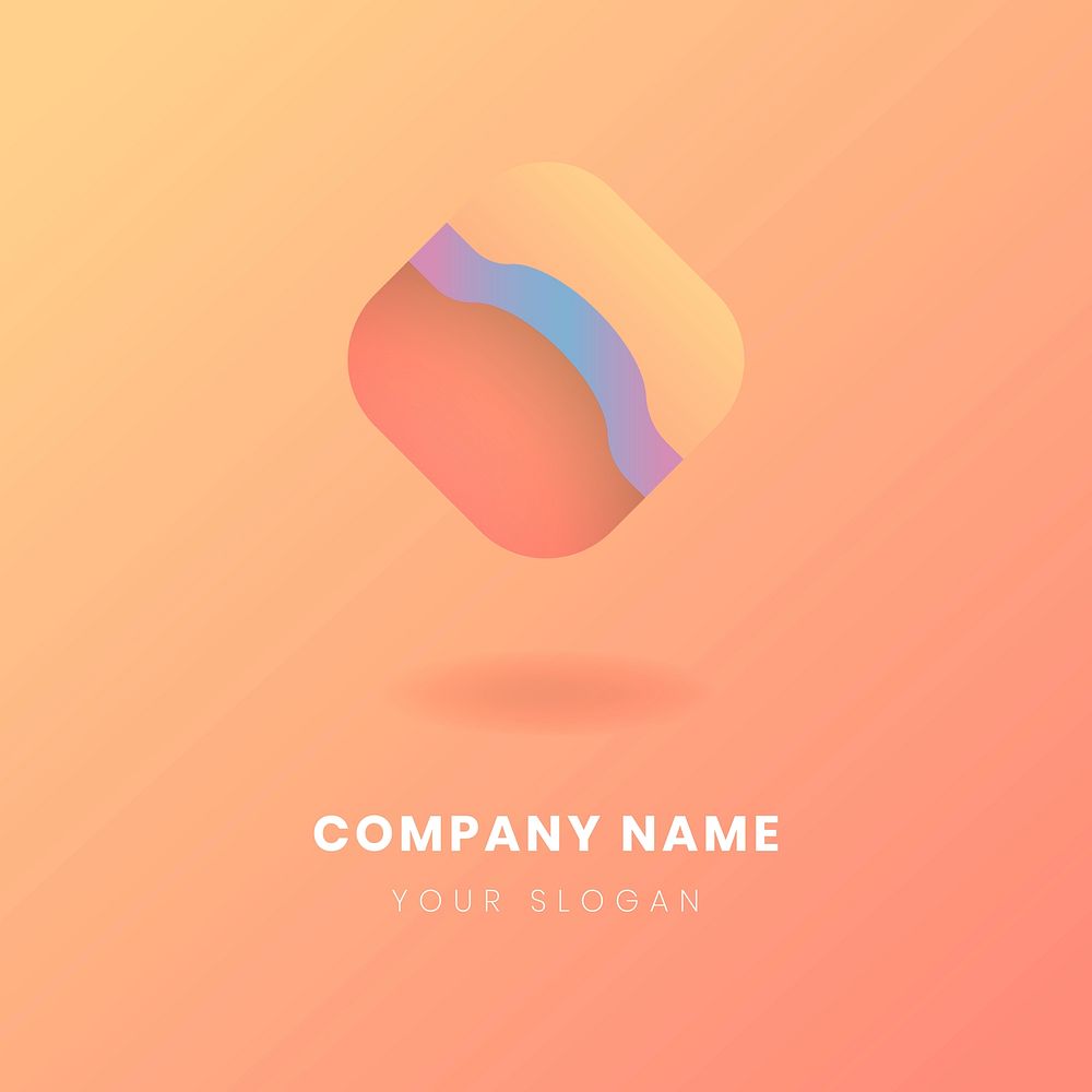Orange corporate logo design vector | Premium Vector - rawpixel
