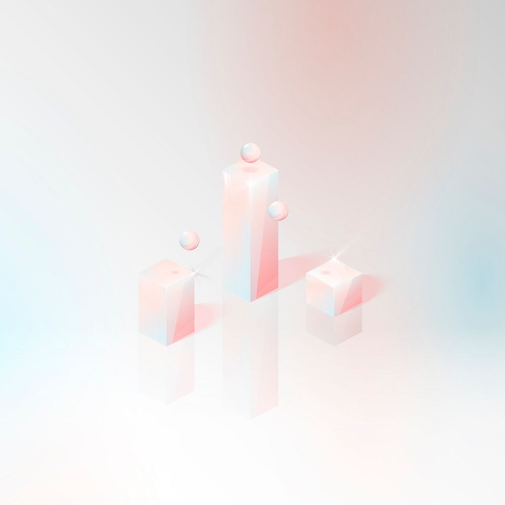 3D cube and sphere abstract | Premium Vector - rawpixel