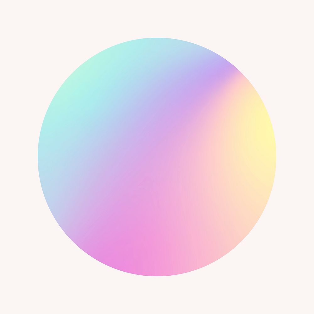 Colorful round gradient element vector | Premium Vector - rawpixel