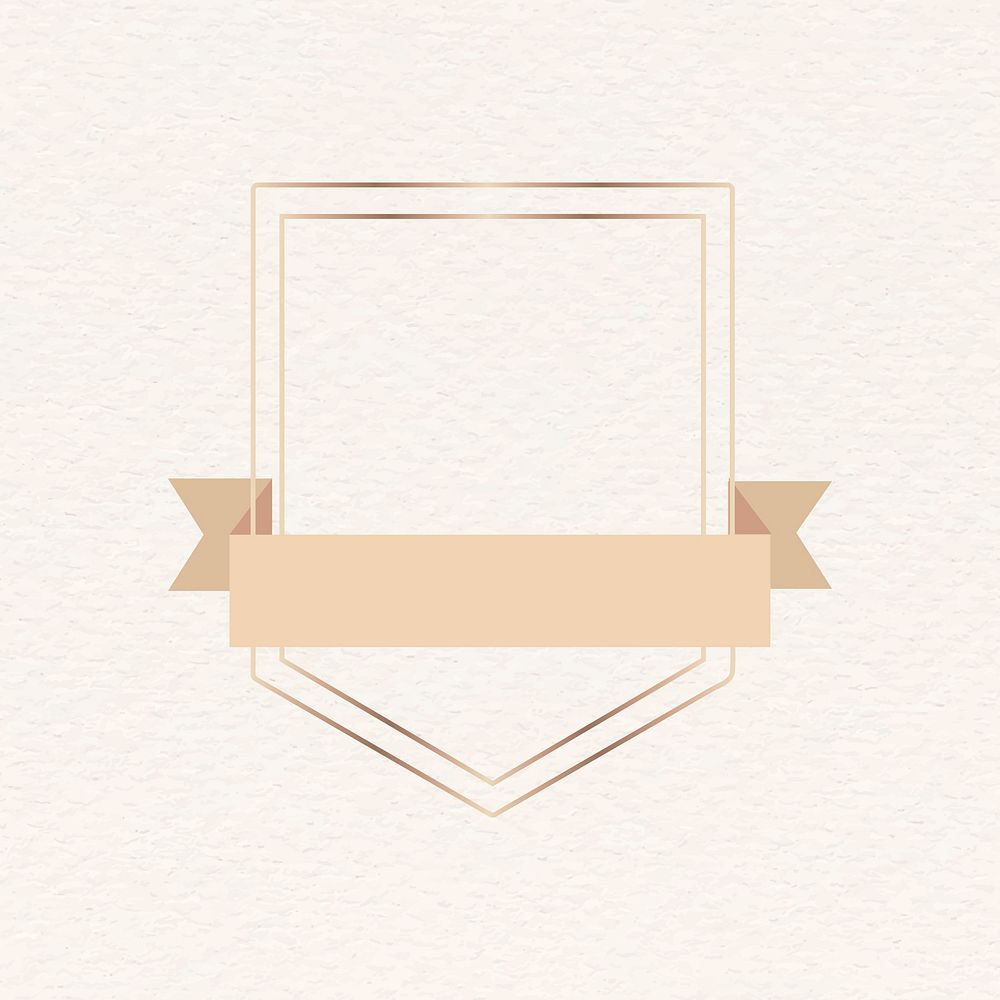 Gold frame bronze ribbon banner | Premium Photo - rawpixel