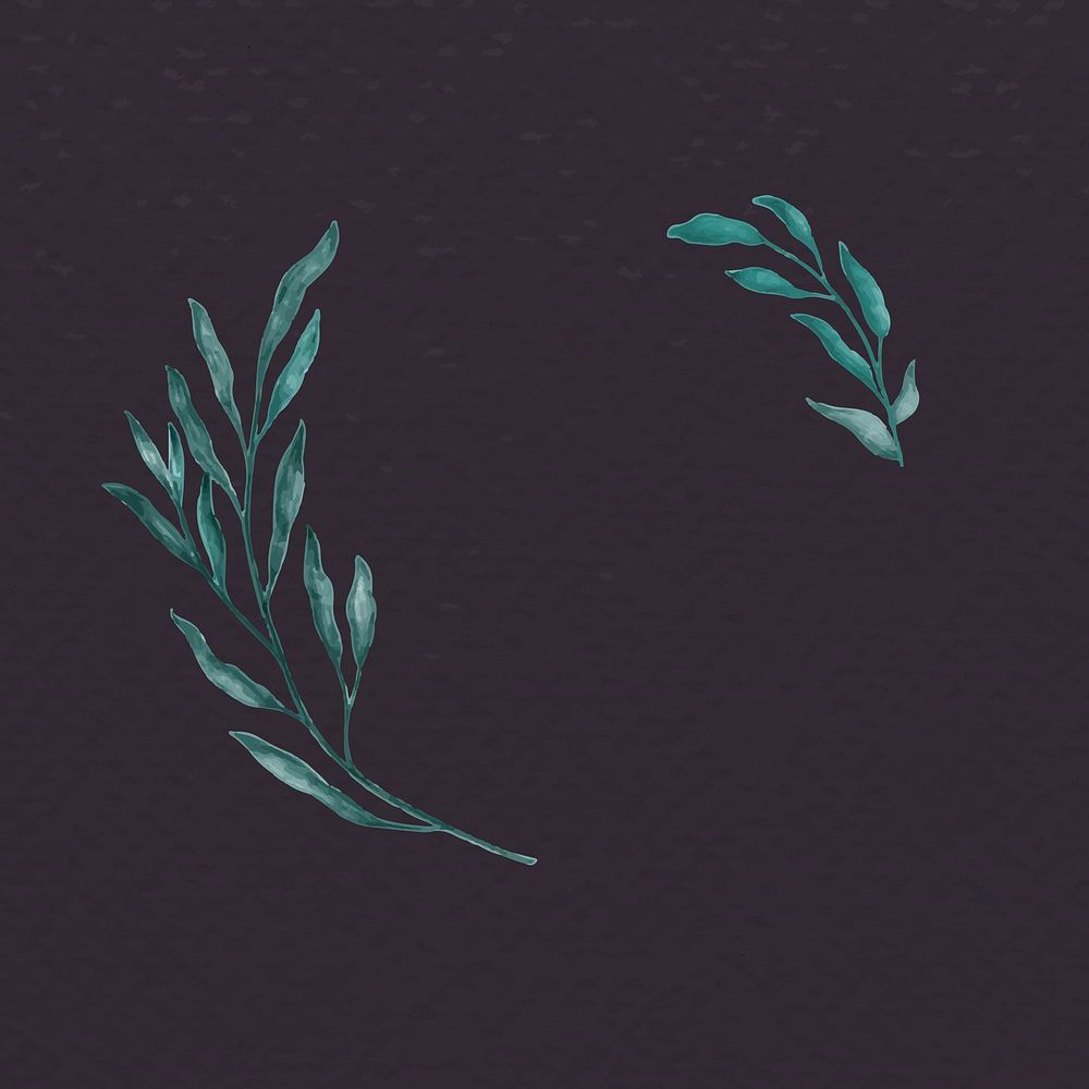 Minimal leaves frame vector | Premium Vector - rawpixel