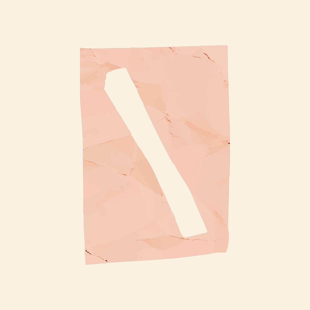 Slash paper cut symbol vector | Free Vector - rawpixel