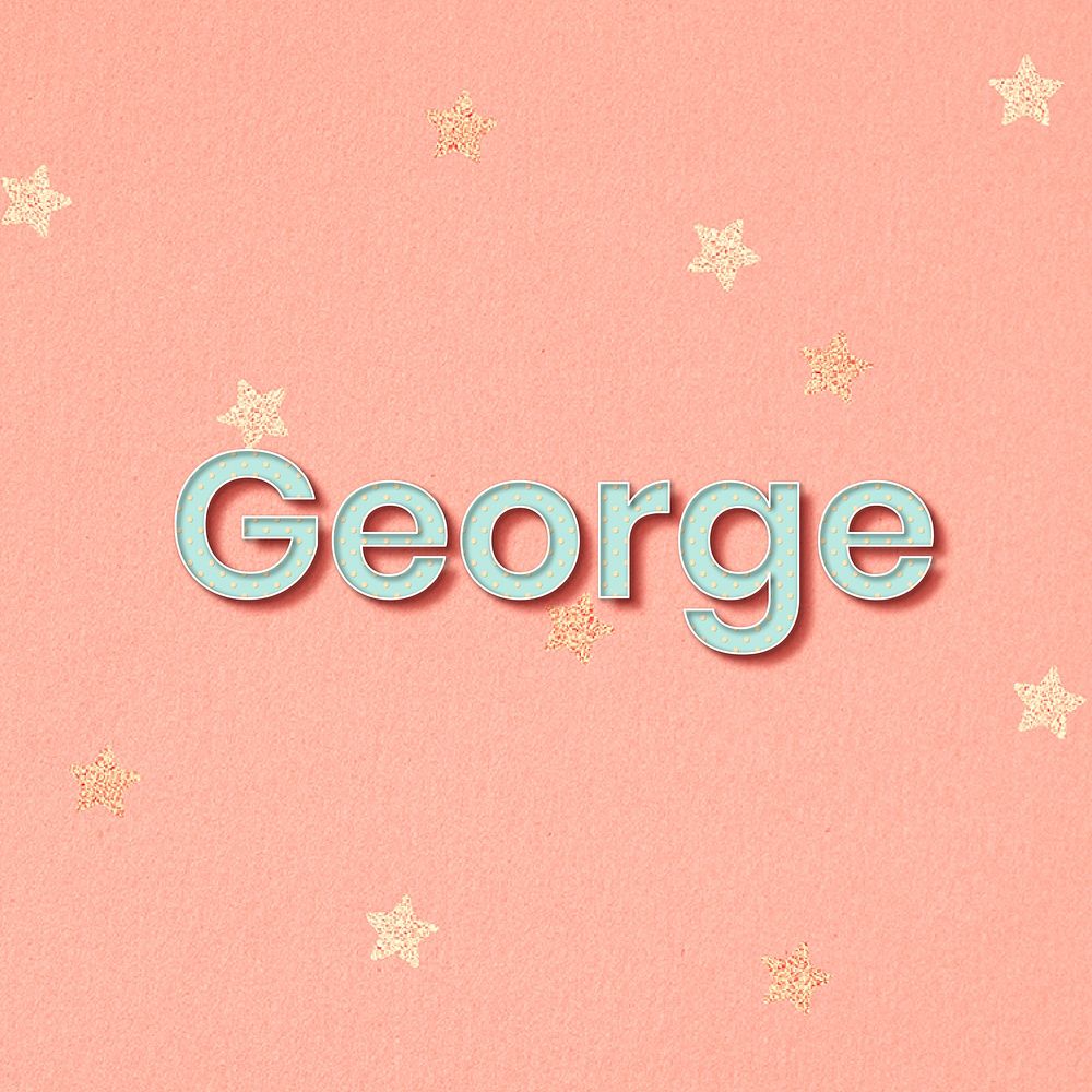 George male name typography vector | Premium Vector - rawpixel
