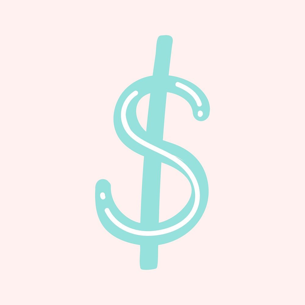 Dollar sign currency psd doodle | Premium PSD - rawpixel