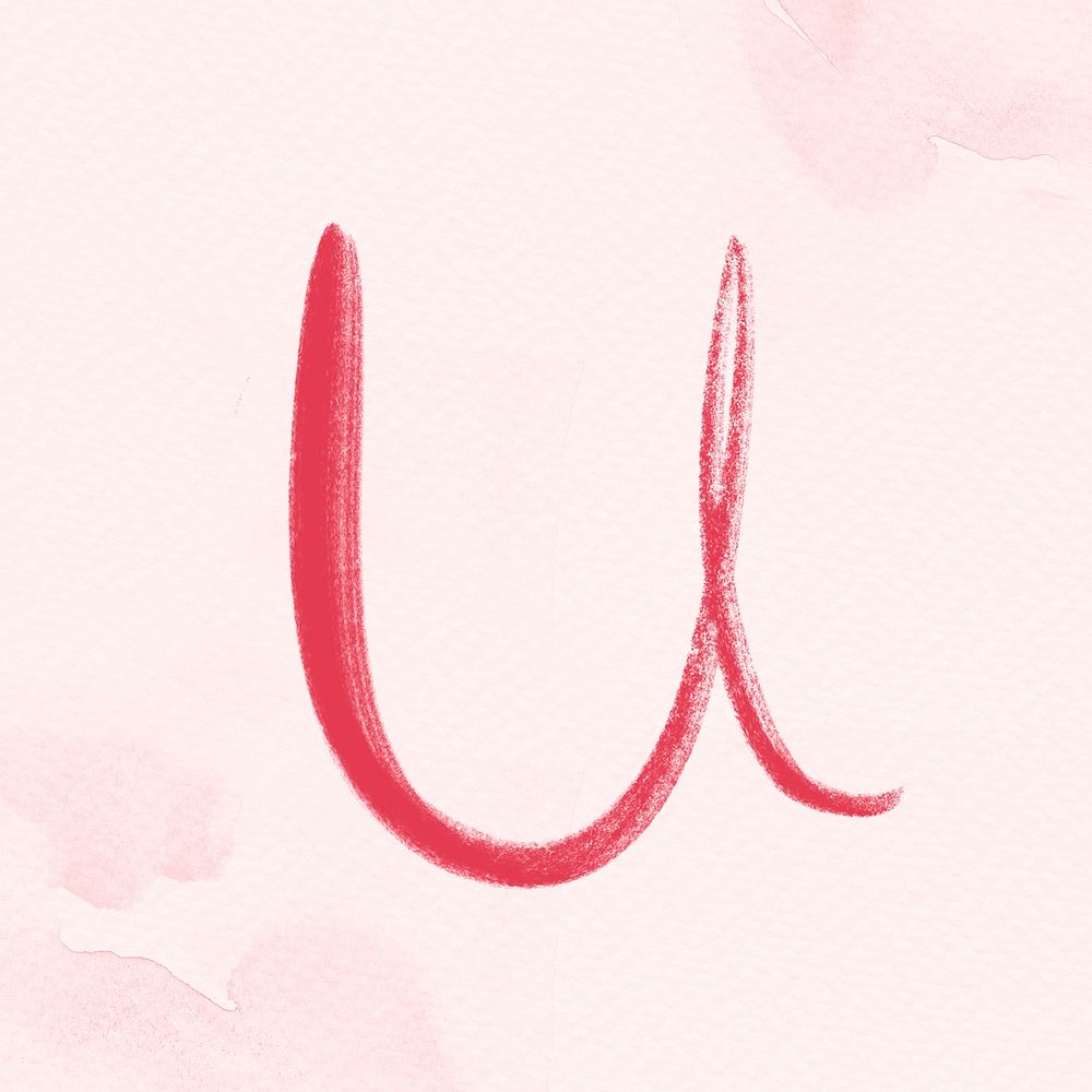 Letter u cursive hand drawn | Free Photo - rawpixel