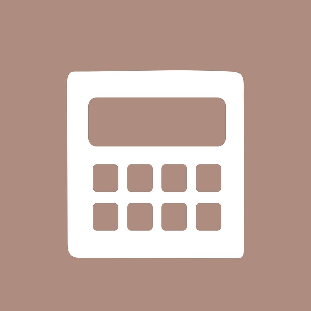 Calculator mobile app icon psd | Premium PSD - rawpixel