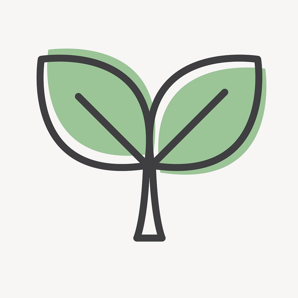 Leaf environment icon simple line | Free Photo - rawpixel