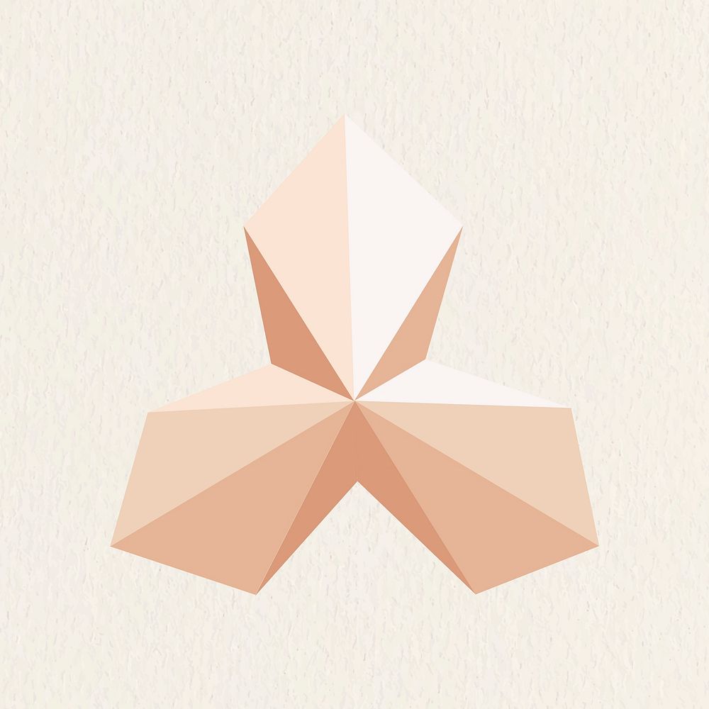 3D kite geometric shape orange | Free Photo - rawpixel