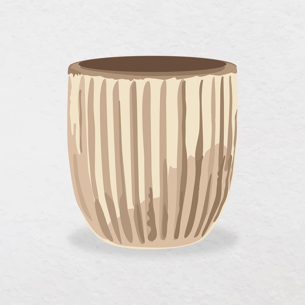 Modern plant pot vector illustration | Premium Vector - rawpixel