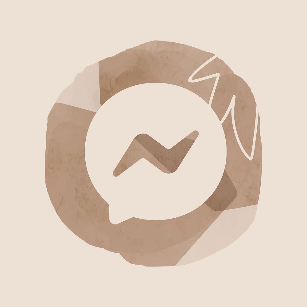 Facebook Messenger app icon vector | Premium Vector - rawpixel