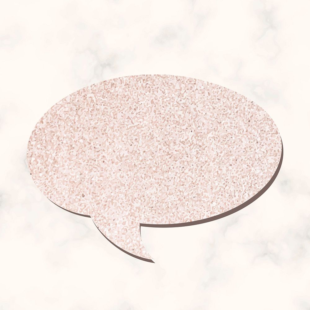 Speech bubble vector glitter pink | Premium Vector - rawpixel