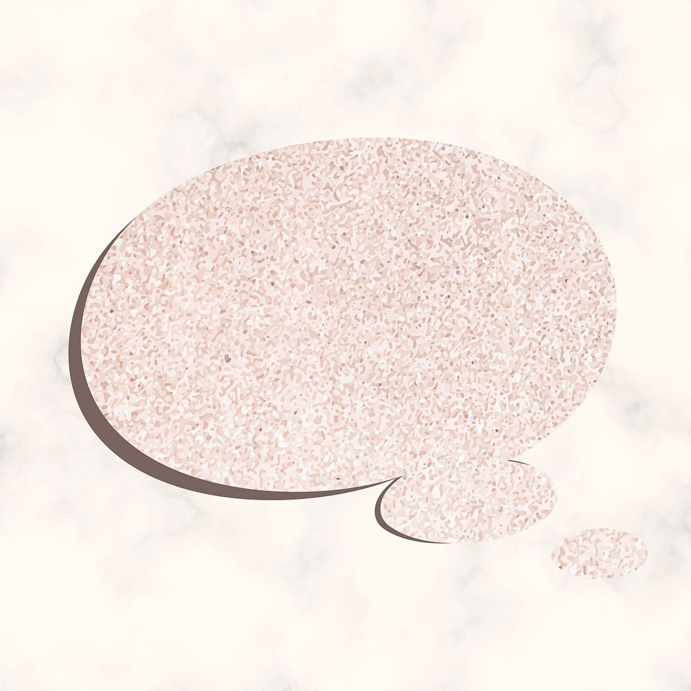 Thought bubble vector glitter pink | Premium Vector - rawpixel