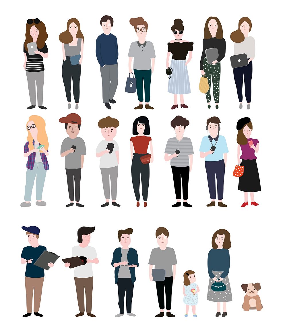 People vector | Premium Vector - rawpixel
