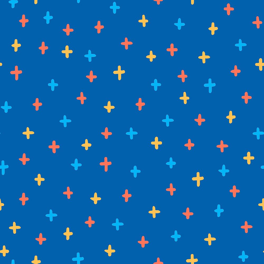 Plus sign pattern background vector | Premium Vector - rawpixel