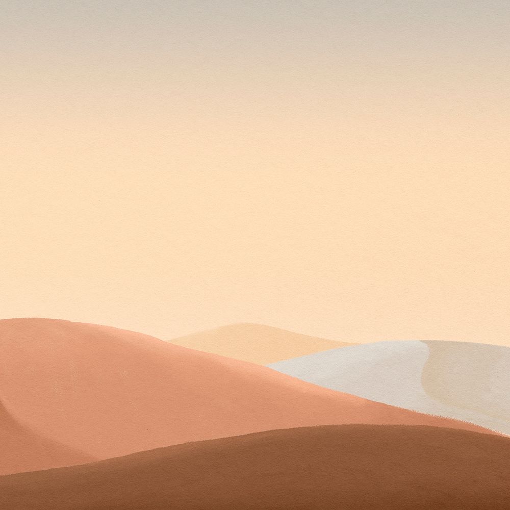 Desert landscape background, mountains border | Premium Photo - rawpixel