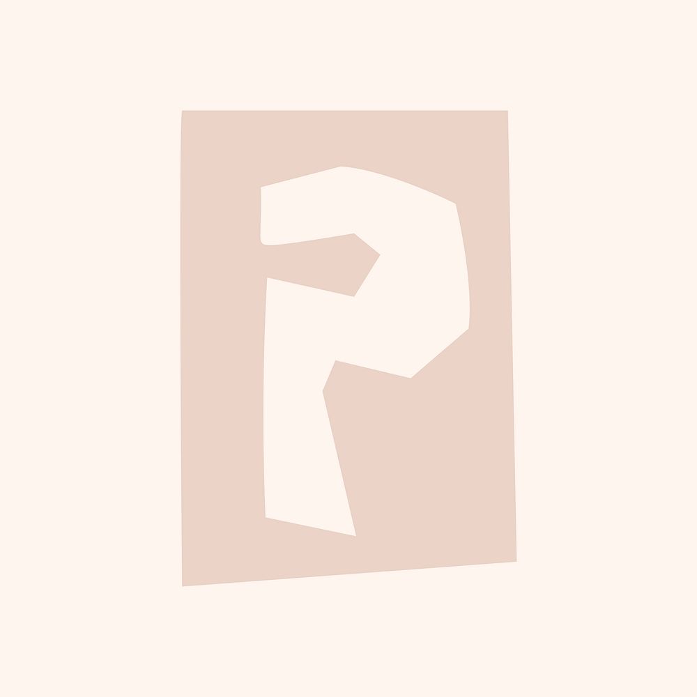 P letter paper cut alphabet | Premium Vector - rawpixel