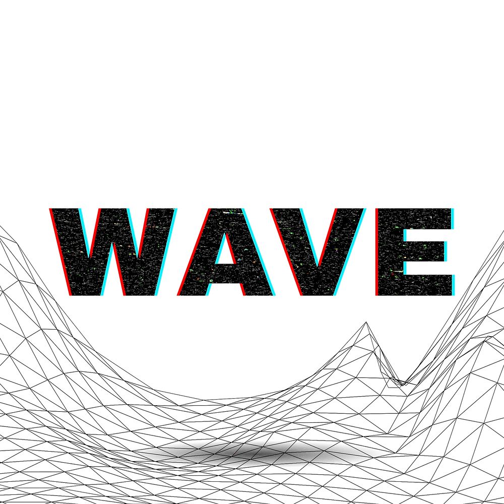 Word WAVE typography wavy background | Free Photo - rawpixel