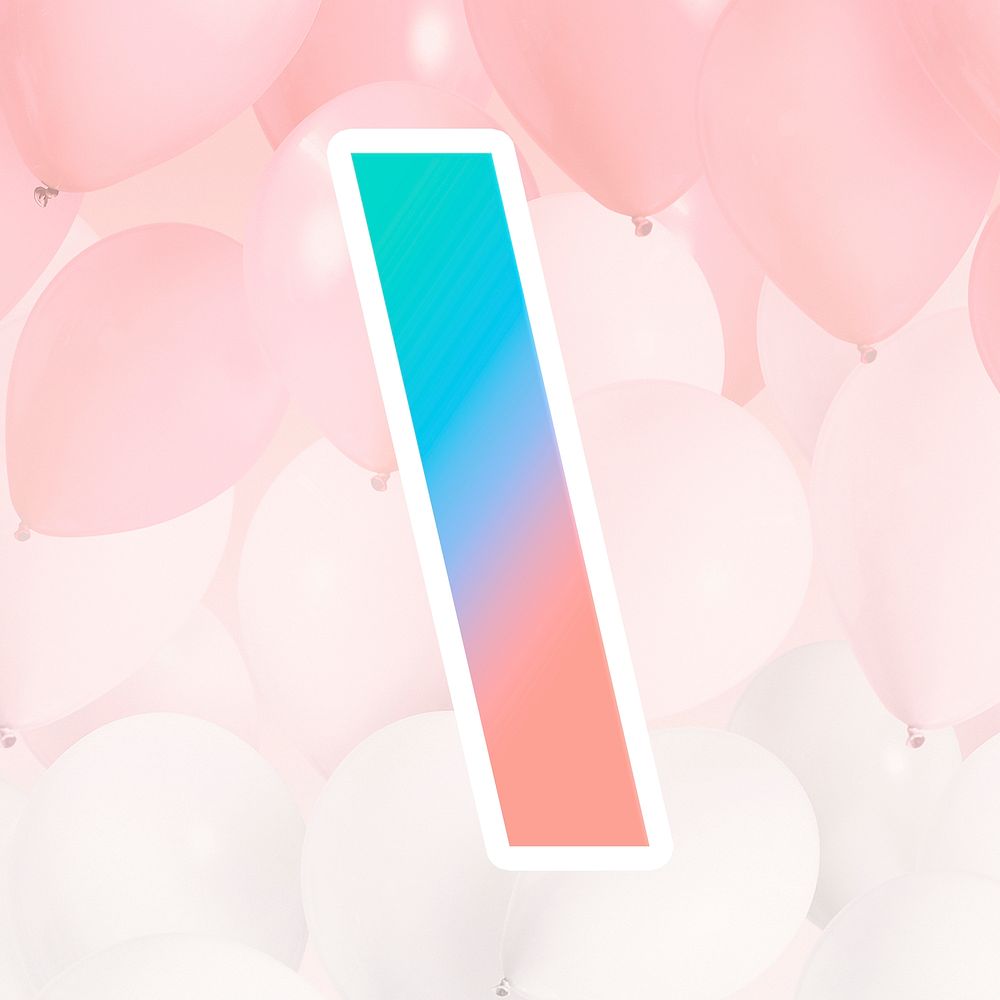 Psd backslash symbol gradient icon | Premium PSD - rawpixel