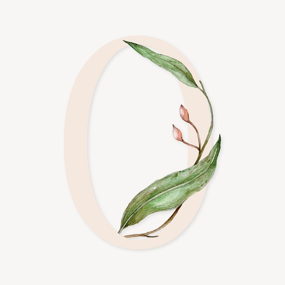 Number 0 flower collage element, | Premium Vector - rawpixel