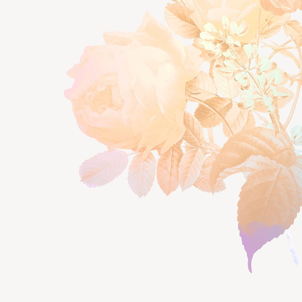 Aesthetic flower border design element | Premium Vector - rawpixel