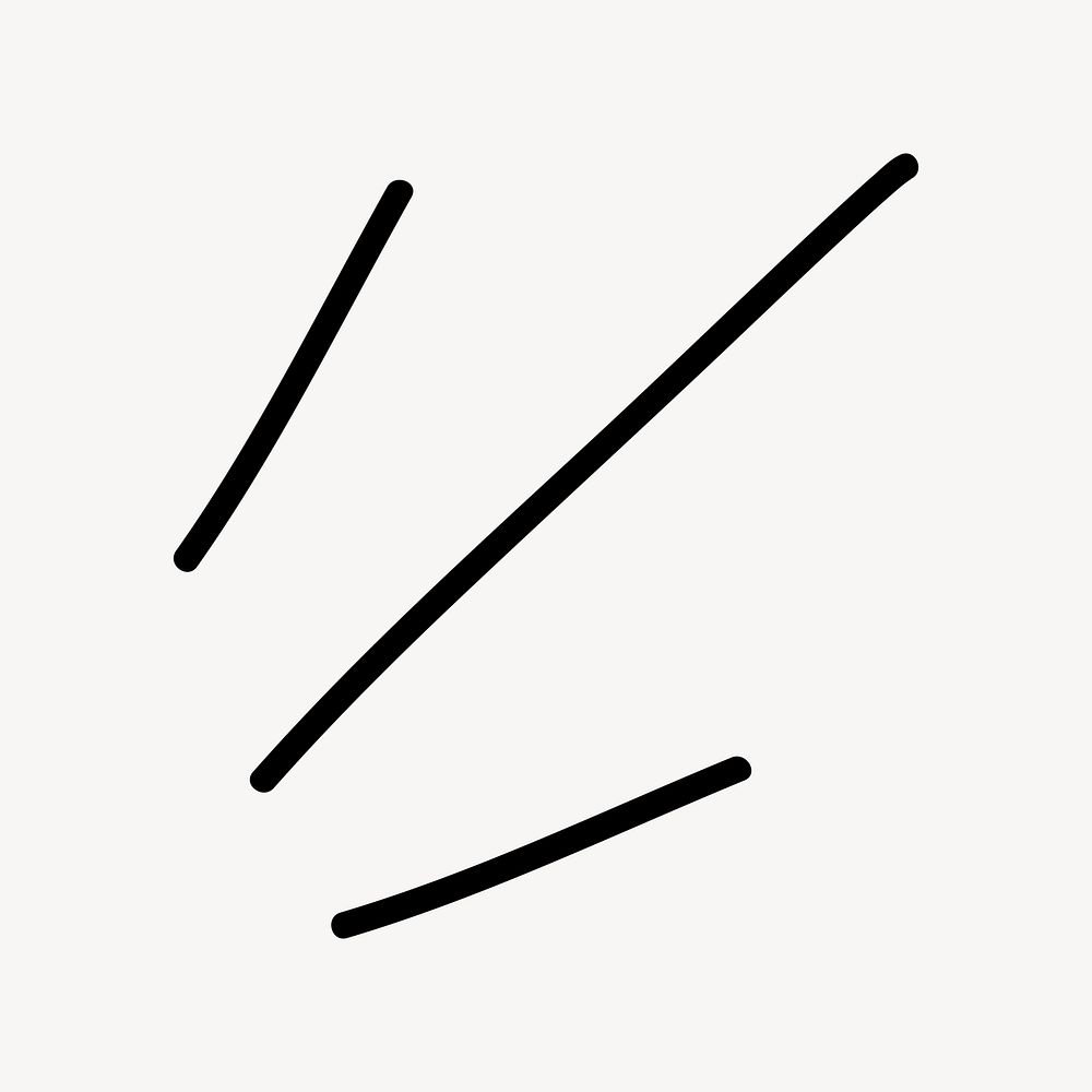 Cartoon lines effect collage element | Premium Vector - rawpixel