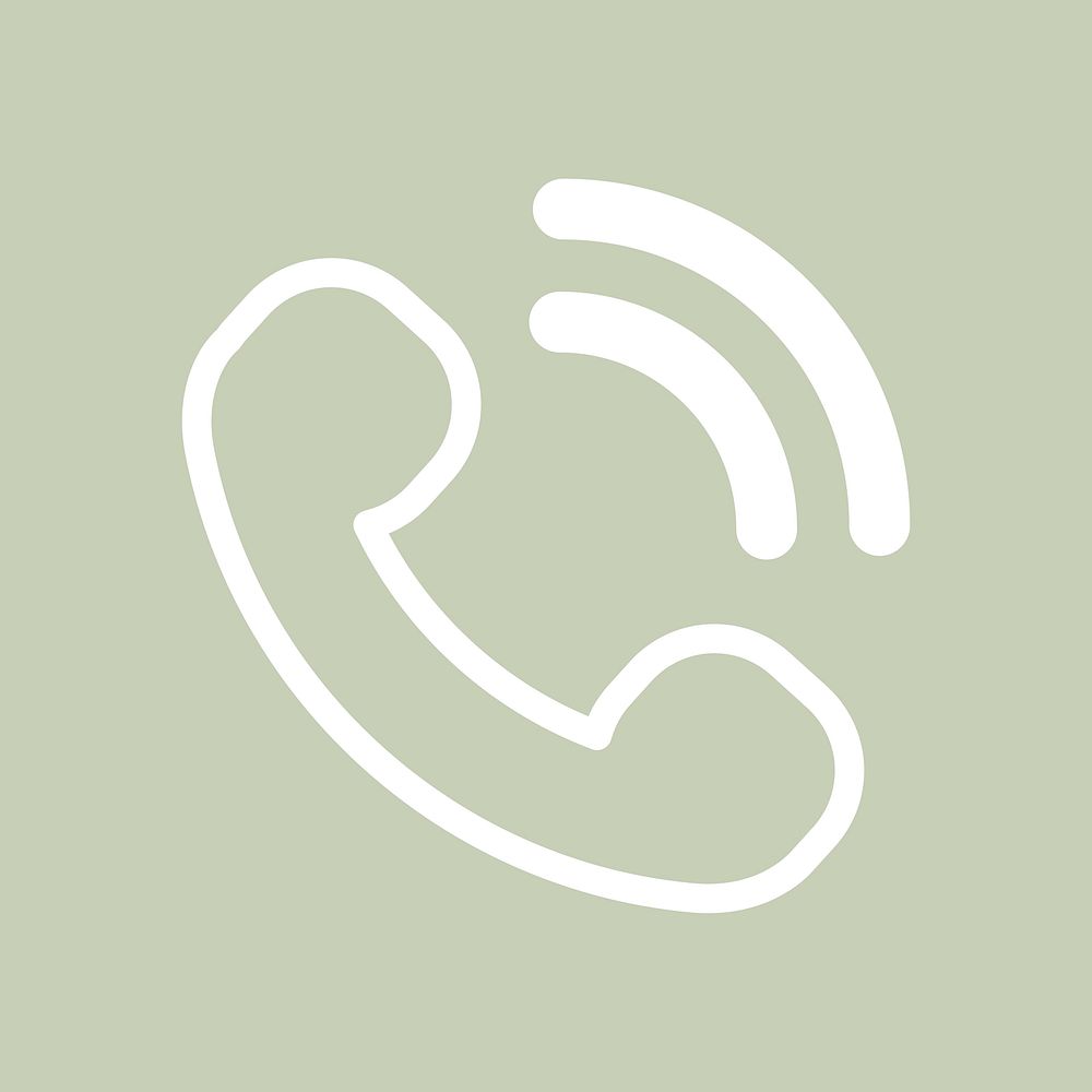 Calling line icon illustration, collage | Premium Vector - rawpixel