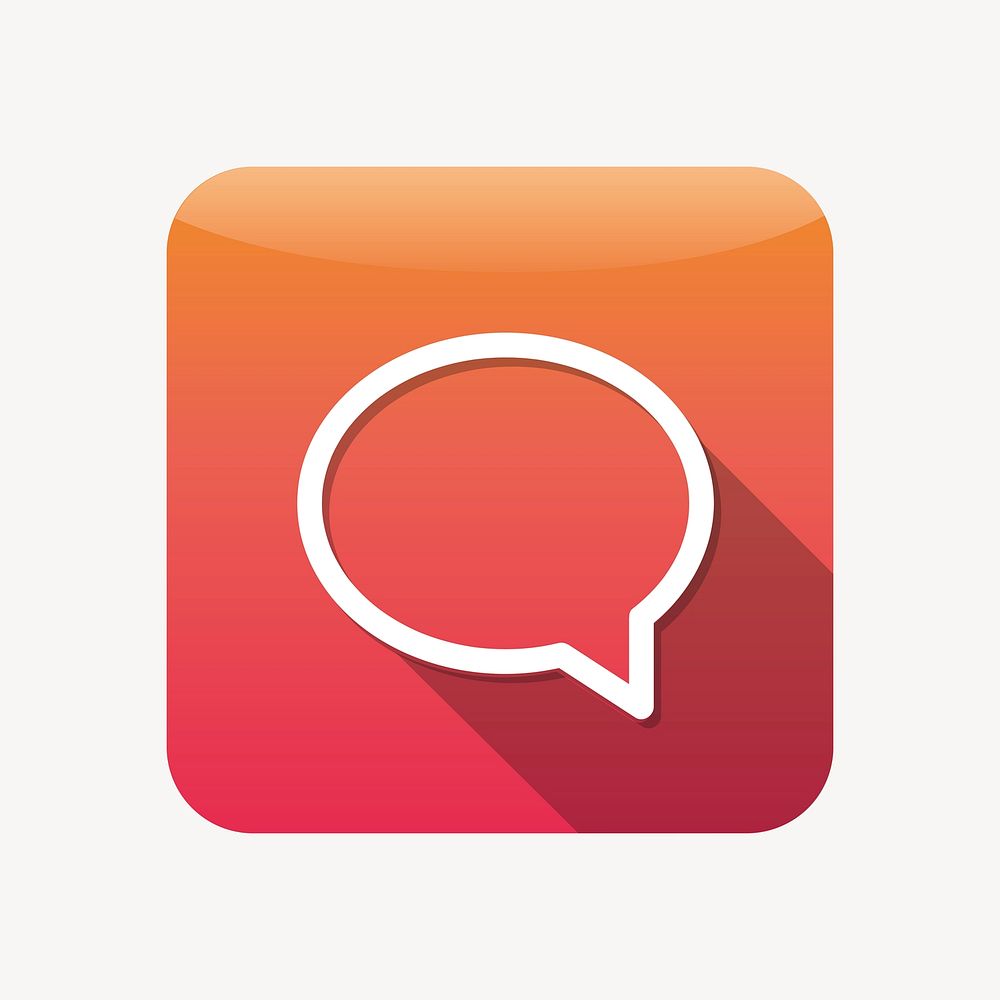 Message icon, communication collage element | Premium Vector - rawpixel