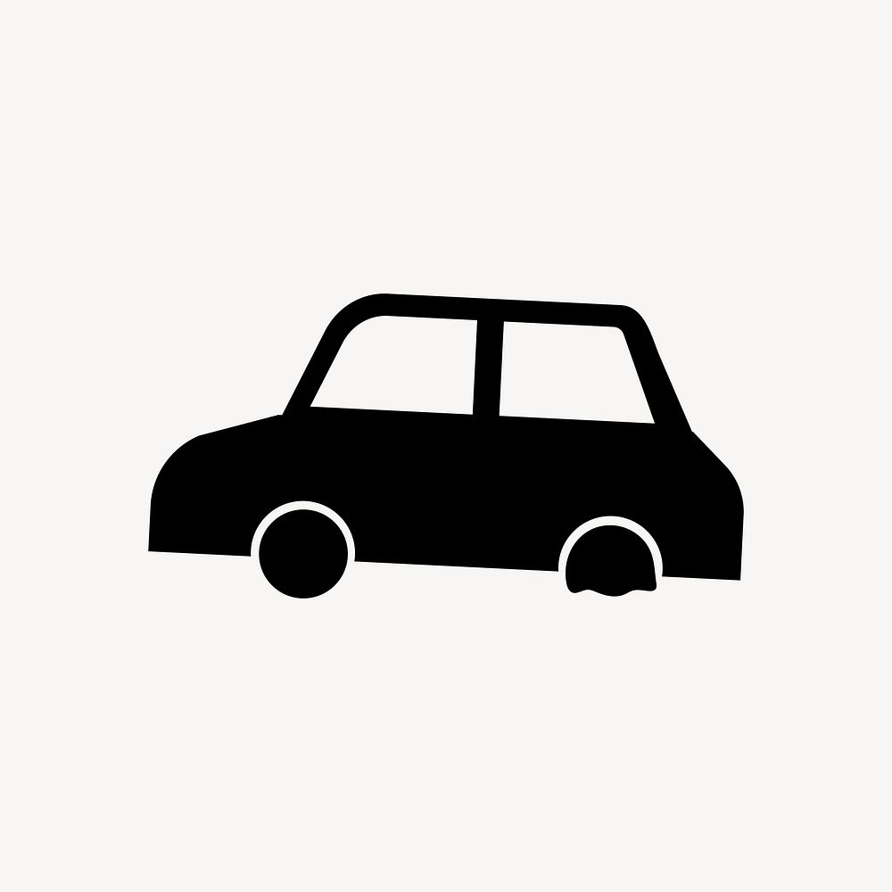 Flat tire car icon collage | Premium Vector - rawpixel