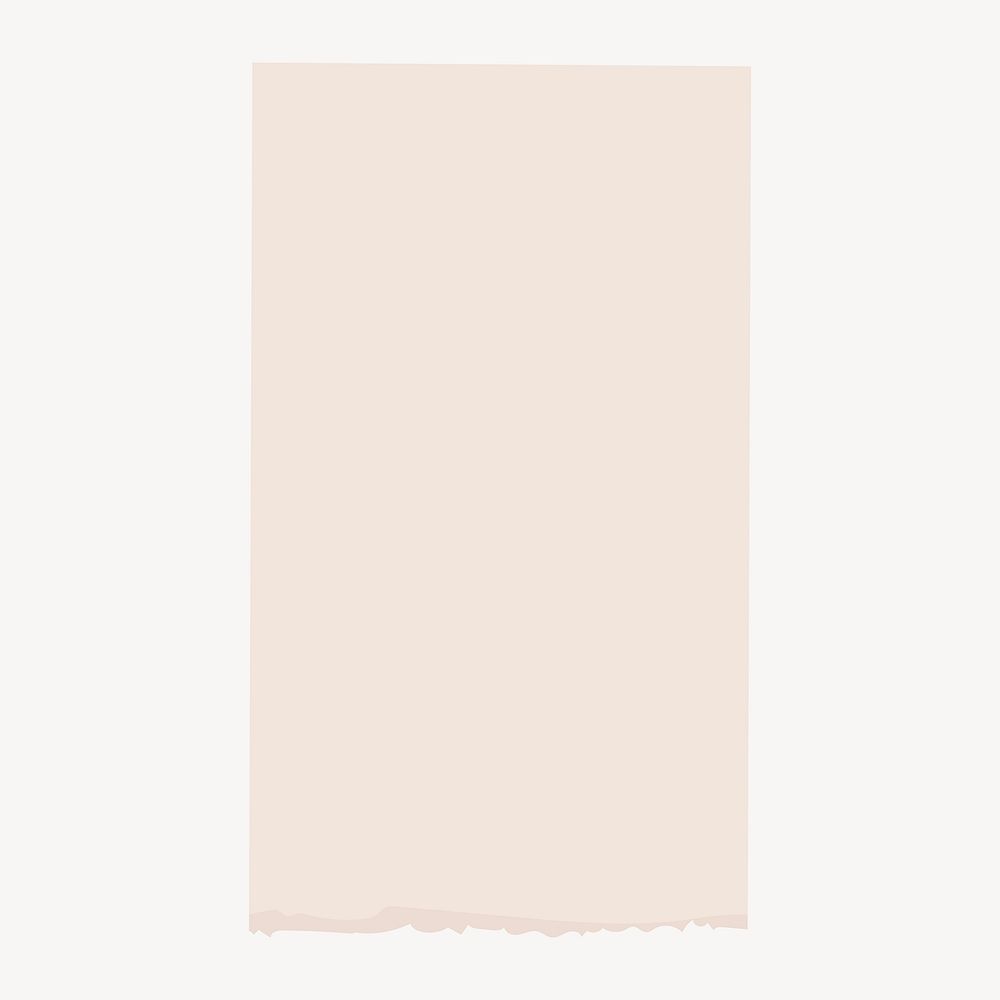 Beige note paper collage element, | Vector - rawpixel