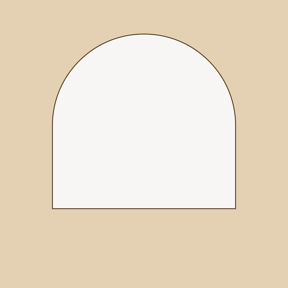 Brown background, beige arch frame | Premium Photo - rawpixel