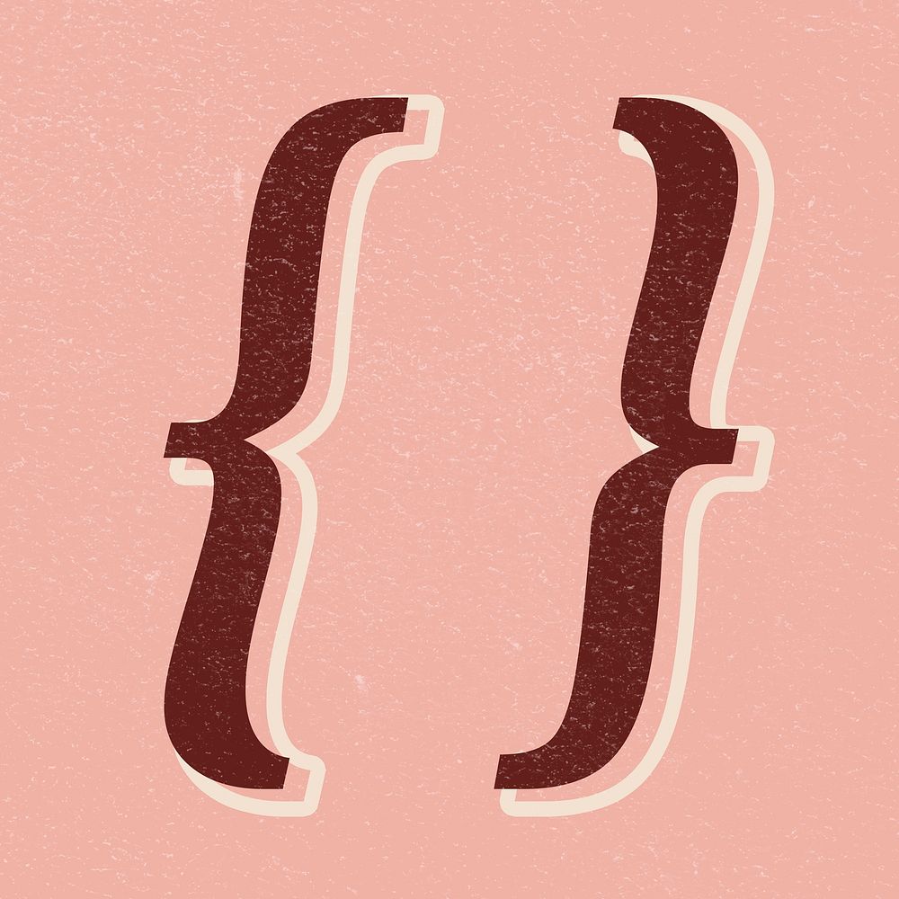 Bracket sign symbol icon handwritten | Premium PSD - rawpixel