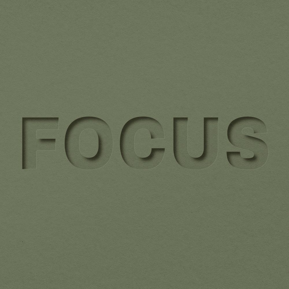 Focus word bold font typography | Free Photo - rawpixel