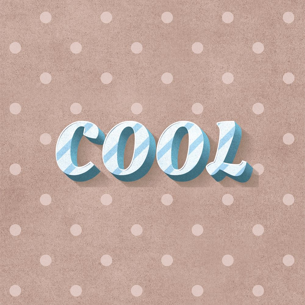 Cool word candy cane typography | Free Photo - rawpixel